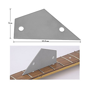 Guitar Luthier Tool Stainless Steel Fret Rocker Leveling Tool for Guitars Electric Bass Guitar Ruler, 4.13x1.96inch