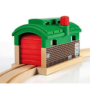 BRIO World 33574 - Train Garage - 1 Piece Wooden Toy Train Accessory for Kids Age 3 and Up