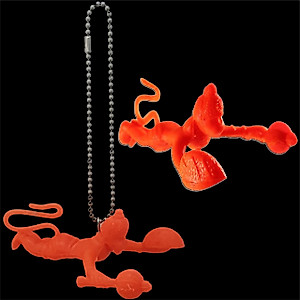 Divine Mantra Flying Hanuman Car Hanging Rearview Mirror Accessories Charm Lord Bajrang Bali Home Wall Decor Items Kitchen, Balcony, Garden, , Aesthetic Decorative Lucky - Orange (1) (WOOPCOM442)