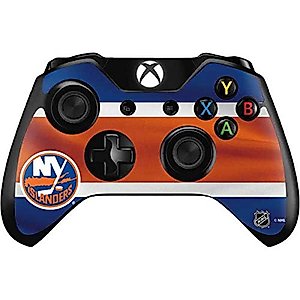 Skinit Decal Gaming Skin compatible with Xbox One Controller - Officially Licensed NHL New York Islanders Jersey Design