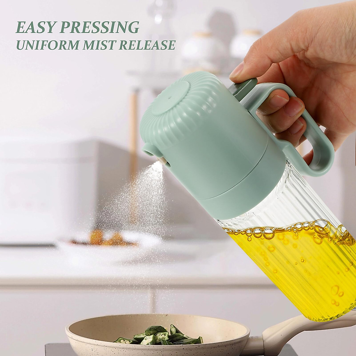 Cabilock Spray Bottle Oil Bottle Olive Oil Mister .oil Dispenser Oil Mister for Air Fryer Cooking Oil Sprayer Kitchen Oil Container Olive Oil Dispenser Spray Kitchen Gadgets Oil Holder