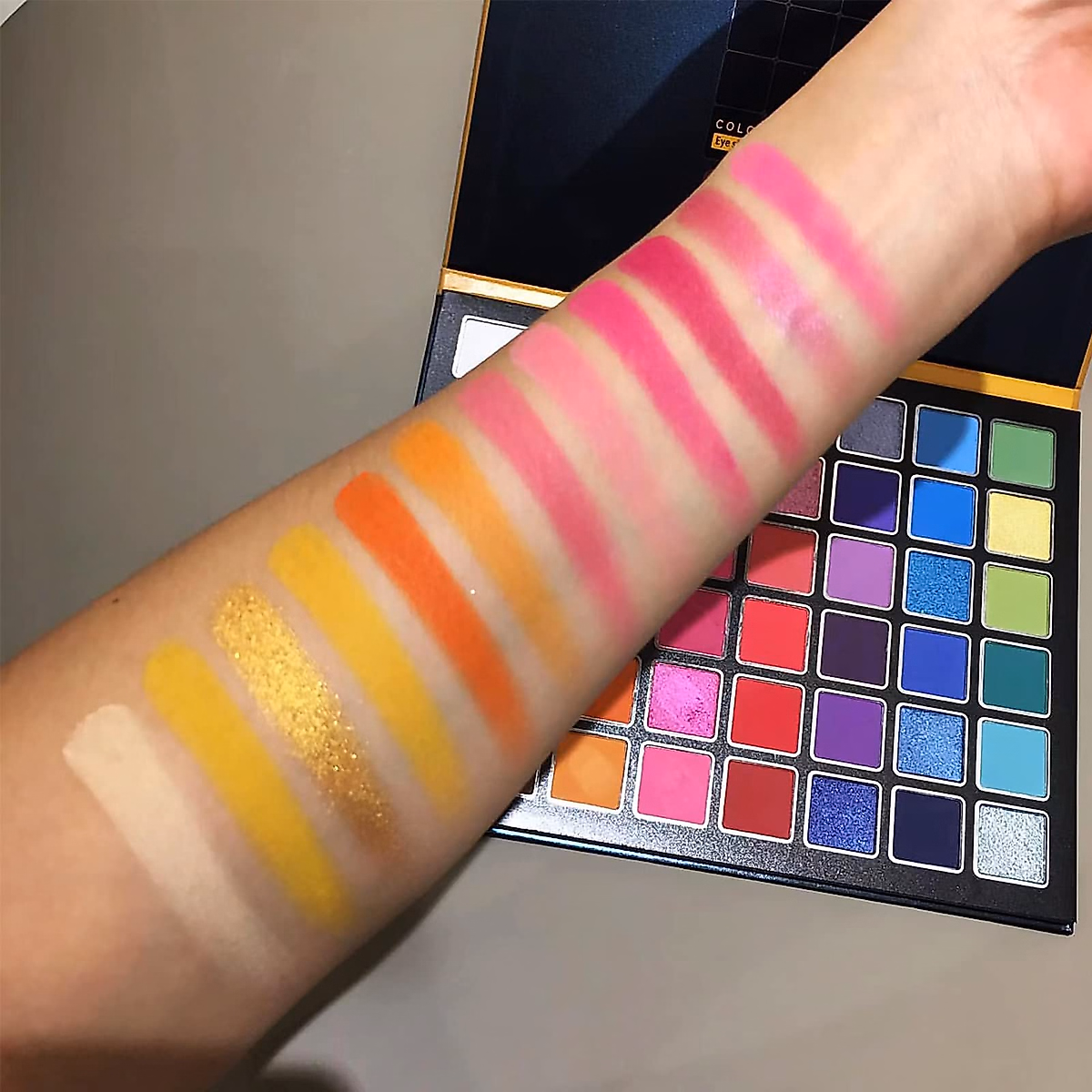 MYUANGO Color Cube Colorful Charm Eyeshadow Palette Richly Pigmented and Blendable Matte Shimmers 48 Rich Colors Waterproof Long Last Makeup Pallet Professional Eye Shadow Makeup