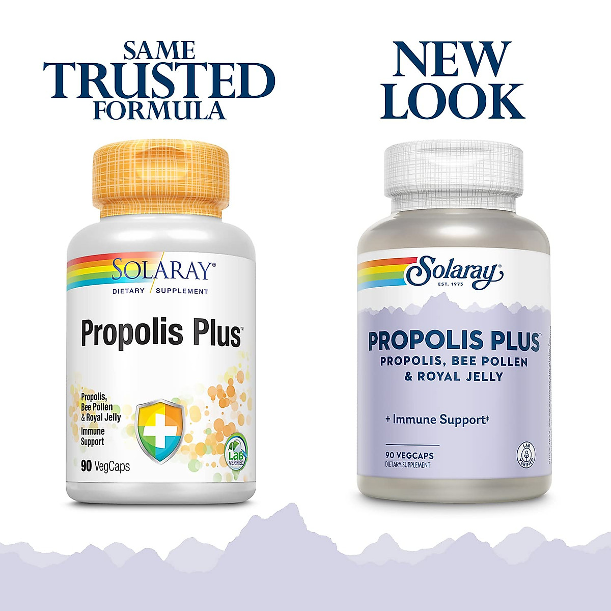 SOLARAY Propolis Plus | Healthy Immune System Support with Propolis, Bee Pollen & Royal Jelly | 90 VegCaps