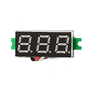 MCIGICM Voltage Tester, 2.5V-30V Mini Digital DC Voltmeter with 0.28 inch LED Display (5 Pcs)
