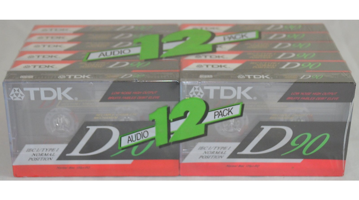 TDK 90 Minute Cassette Tapes - Premium Quality Recording