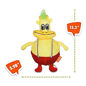 Nickelodeon for Pets Spongebob Squarepants Plankton Figure Plush Dog Toy - 6 Inch Small Dog Toy for Spongebob Fans - Plankton Squeaky Dog Toy for All Dogs Made from Soft Plush Fabric (FF14785)