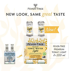 Fever-Tree Refreshingly Tonic Water, Light, 6.8 Fl Oz (Pack of 24)