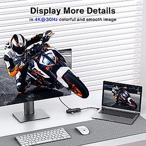 USB C Laptop Docking Station, iVANKY 7-in-1 87W PD Dock, 4K HDMI Extend Display Thunderbolt 3/4 Dock Hub for MacBook, Dell, HP, Lenovo, Surface, etc, USB 3.0, SD/TF