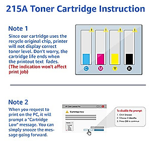 215A Toner Cartridge (with Chip) Compatible Replacement for HP 215A with Laserjet Pro M155a M155nw MFP M182nw M182n M183fw Printer | W2310A W2311A W2312A W2313A (Black Cyan Yellow Magenta, 4-Pack)