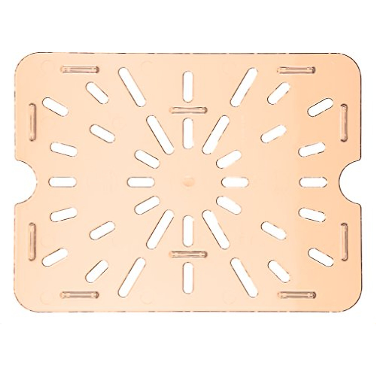 Carlisle FoodService Products 1043513 StorPlus High Heat Drain Shelf, Half Size, Amber