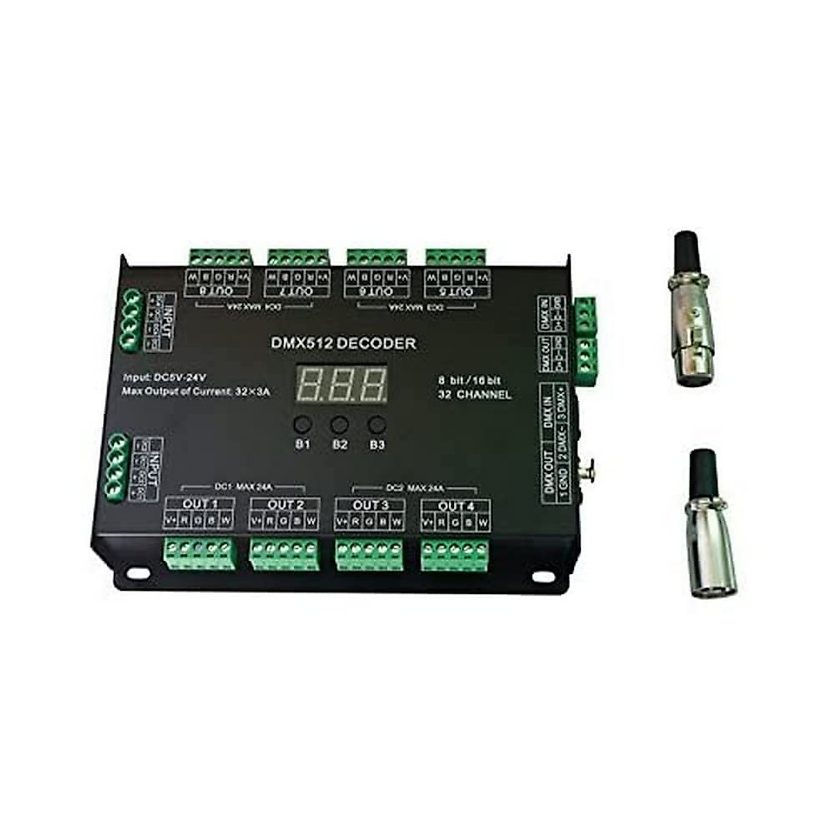 32CH RGBW DMX512 Decoder 8 Bit/16 Bit RGBW LED Controller 32 Channels Driver RGBW LED Strip Light DIM/CT/RGB/RGBW Controllder DC5V-24V