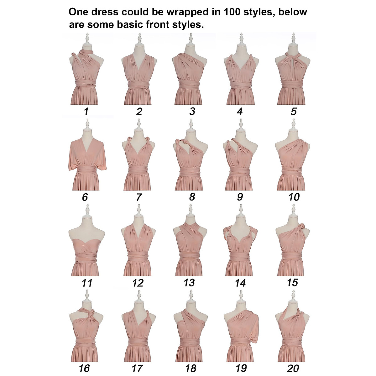 Edaydress One Size Fits Most of Body Shapes Multi Colors Options with Bandeau Slit, Greek Goddess Dress, Bridesmaid Dress