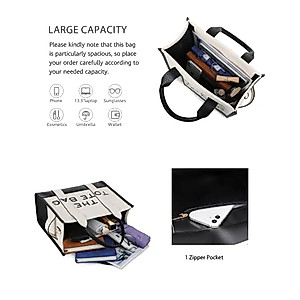 NEGBIU Tote Bag for Women, Large Leather Tote Bag, Shoulder, Crossbody or HandBag for Work, Travel (10.6X13X6.3in)