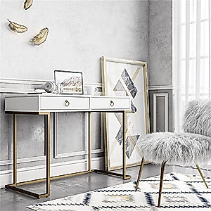 CosmoLiving by Cosmopolitan CosmoLiving Camila, White Writing Desk