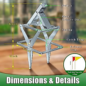 2 Pack Mole Traps That Kill Best, Scissor Mole Traps for Lawns Vole Traps Outdoor Use, Mole Trap Easy to Set Galvanized Steel Reusable Quick Capture Gopher