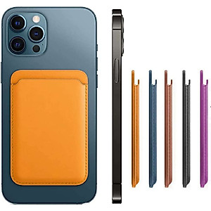 Strong Magnetic Card Holder Leather Wallet with MagSafe for Apple iPhone 14 Pro Max/14 Plus/14 Pro/14/13 Pro Max/13 Pro/13/13 Mini/12 Max/12/12 Pro/12 Mini, (Black)