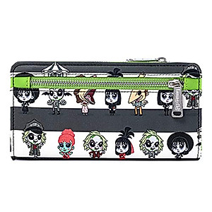 Loungefly Beetlejuice Chibi All Over Print Faux Leather Wallet