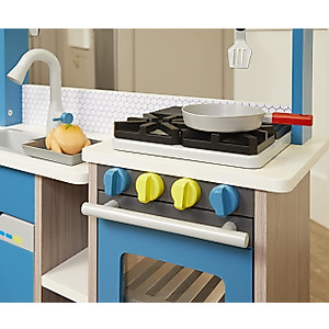 Little Tikes® Classic Cook’s Kitchen with Island 2-in1 Multi Kid Interactive 360 Degree Role Play with Style, Function, Accessories and Imagination Fun for Kids Boys Girls Ages 3-8 Years