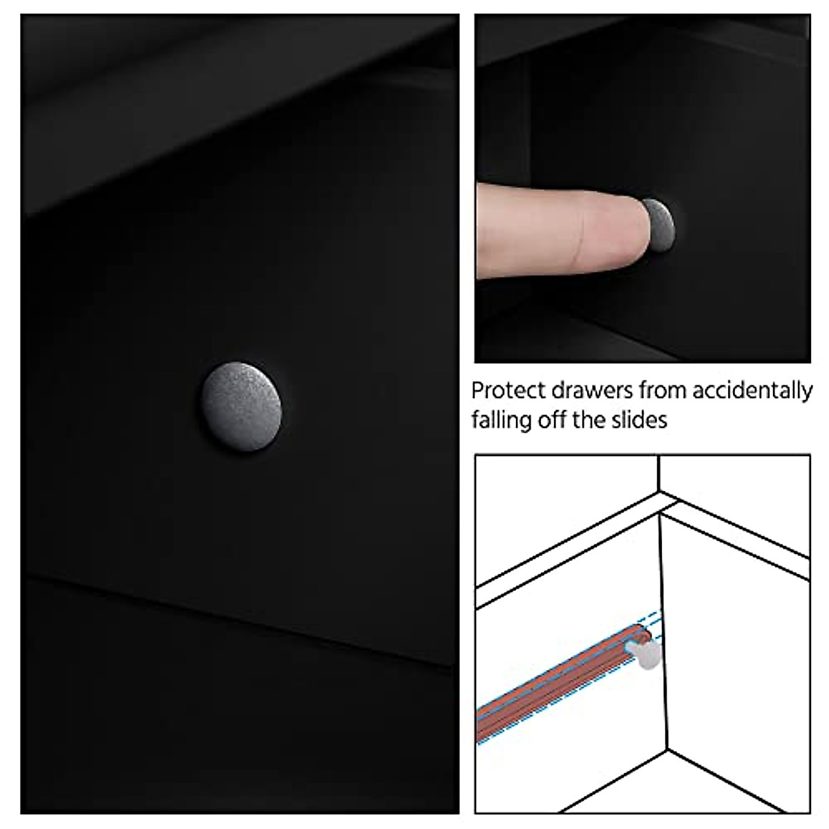 Yaheetech Wooden Bathroom Floor/ Side Storage Organizer Cabinet with 4 Drawers and 1 Cupboard, Freestanding Entryway Storage Unit Console Table for Home Decor