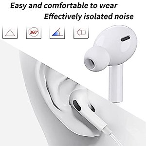 Lightning Headphone iPhone Headphone Earbuds with Lightning Connector(Built-in Microphone & Volume Control)[Apple MFi Certified] in-Ear StereoCompatible with iPhone 13 Pro Max/12/11/X/SE/8 7 - All iOS
