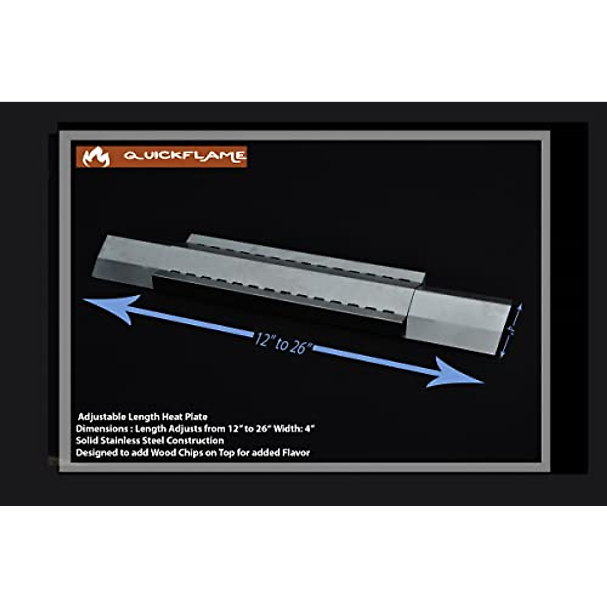 Set of 3 Stainless Steel Heat Plates for Brinkmann Grill Models