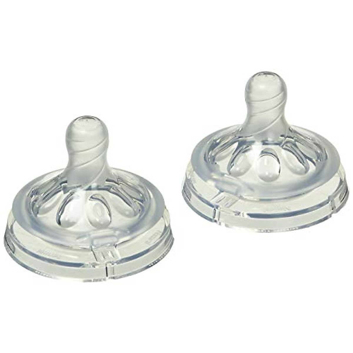 Philips Avent Natural Baby Bottle Nipple, First Flow Nipple, 2 Pack, Clear