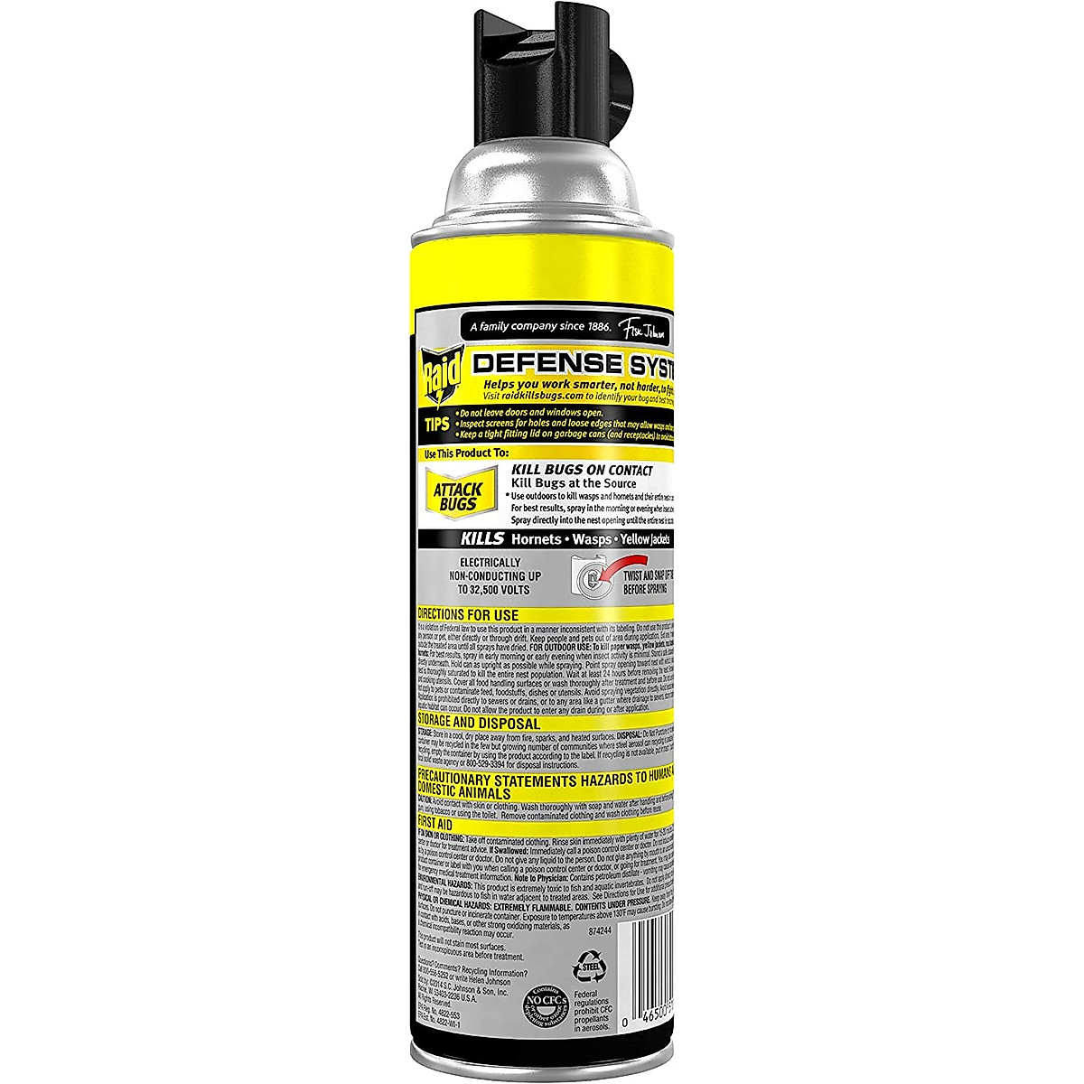 Raid Wasp & Hornet Killer Spray, 17.5 OZ (3 Pack)