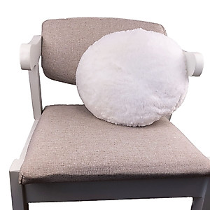 CHORONMO Baseball Pillow Fluffy Baseball Plush Pillow Baseball Throw Pillow Soft Stuffed Baseball Plush Pillow Toy Durable Round Baseball Shaped Pillow Sport Toys Gift for Kids Room Decor