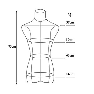 Mannequin Tailors Dummy Dressform Tailors Dummy Clothing Store Mannequins Dummy Model Students Mannequin (Beige F)