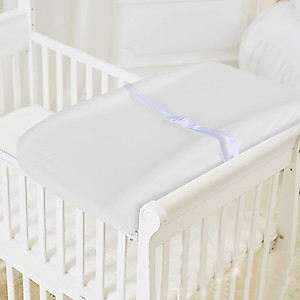 Cotton Changing Pad Cover White 2 Pack for Boys Girls, Changing Table Pad Cover Unisex Cradle Sheet Soft and Breathable 16" x 32" for Standard Baby Changing Pads, White
