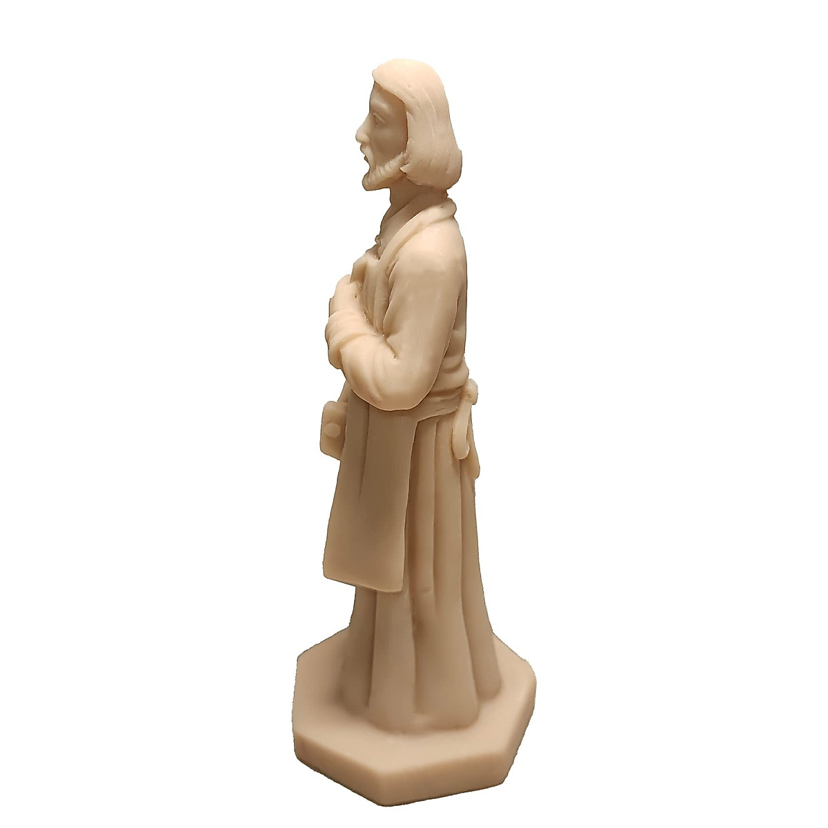 Cyberlight St Joseph Statue for Selling House Kit Resin Saint Joseph Figurine for Protecting Home with Instruction Card and House Prayer Complete Set (Beige)