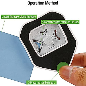 MyArTool 3 Way Corner Rounder Punch, 4mm, 7mm, 10mm 3 in 1 Corner Cutter for Card Making, Laminate, Cardstock, Scrapbooking and Paper Crafts, Business Cards