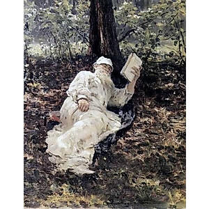 Leo Tolstoy in the Forest by Ilia Efimovich Repin - 16" x 20" Premium Canvas Print