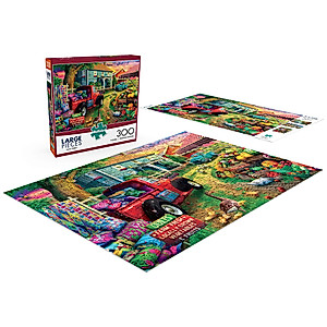 Buffalo Games - Quilt Farm - 300 Large Piece Jigsaw Puzzle