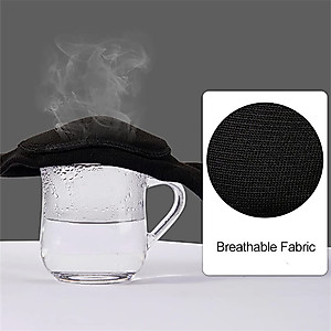 Wanlvhu Protective Sponge Knee pads for Volleyball, Soft Breathable Knee Support Knee Brace for Adult Kids Sports Dance Football Gym Skating (Full Black, Small)