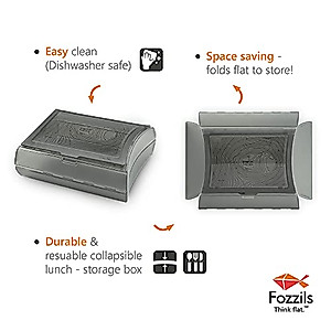 Fozzils Snapfold Fold Box Light Grey/Grey