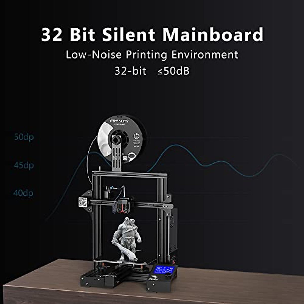 Official Creality Ender 3 Neo 3D Printer with CR Touch Auto Bed Leveling Kit Full-Metal Extruder Carborundum Glass Printing Platform with Resume Printing Function Silent Mainboard 8.66x8.66x9.84 inch