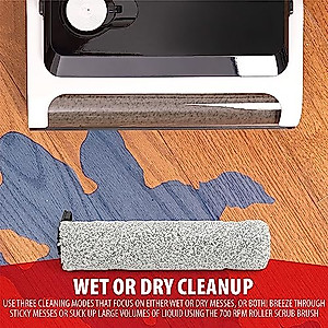 Deco Home 220W Wet/Dry All-in-One Vacuum and Hard Floor Cleaner, Cordless Battery with Self-Cleaning Charging Dock, 3 Smart Programs, Digital Display