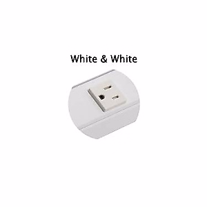 Task APT Angled Power Strip 18 inch Left, 3 Receptacles, White