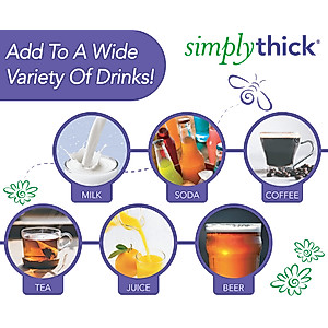 SimplyThick EasyMix | 302 Servings | Gel Thickener for those with Dysphagia & Swallowing Disorders | Won't Alter The Taste of Liquid | Easy to Prepare | Large 55 Fl Oz Bottle with Pump