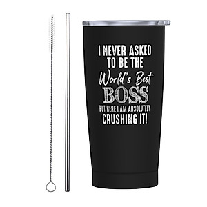 NVFCC Boss Christmas Gifts for Men - Birthday Gifts for Your Male Boss - Funny Boss Gifts for Men - Best Gift for Boss Man - Cool Gifts for Bosses - Best Gifts Ideas for Boss - 20 oz Tumbler