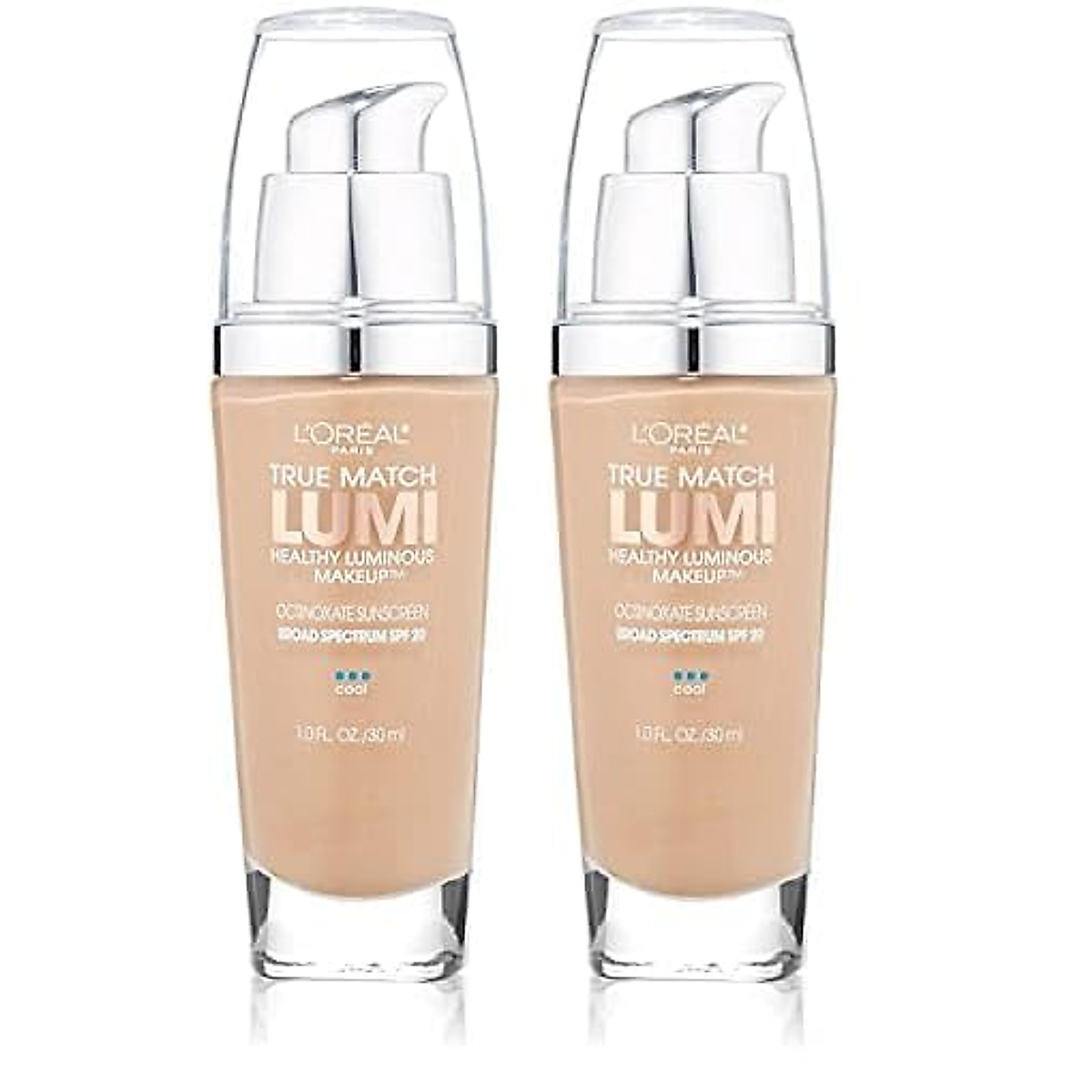 L'Oréal Paris True Match Lumi Healthy Luminous Makeup, C5 Classic Beige, 1 fl; oz. (Pack of 2)