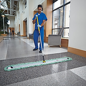 Rubbermaid Commercial Products HYGEN Microfiber Quick-Connect Mop Frame, 60 inch, Silver, for Janitorial/Professional/Industrial Cleaners for Heavy-Duty Floor Cleaning/Mopping/Dusting