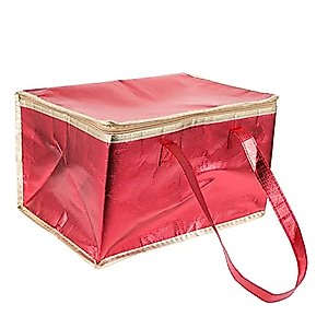 Hoement Insulated Bag Grocery Shopping Bags Shopping Tote Bag Grocery Totes Insulated Camping Bag Thermal Pizza Bag Hot Cold Food Delivery Bag Decorative Insulated Bag Pizza Insulated Bag