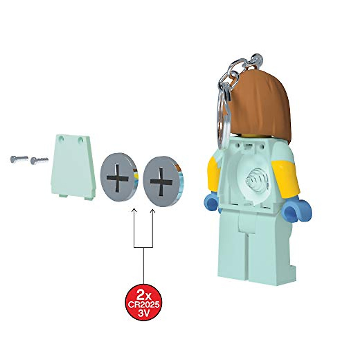 LEGO Nurse Keychain Light and Silicone Bag Tag Bundle
