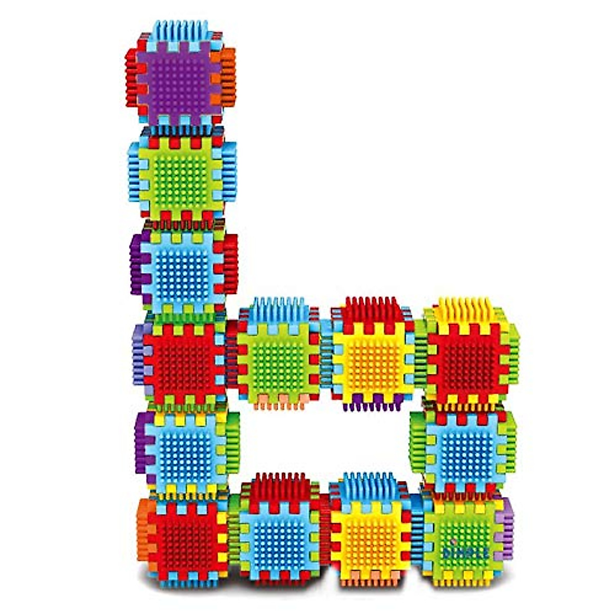 Dimple 360-Piece Set Large Stacking Blocks and Interconnecting Building Set, Makes 60 Blocks, for Boys & Girls, Educational Fun, Great Toy for Child Development for Kids and Toddlers