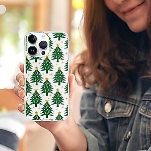 Niapessel Compatible with iPhone 15 Pro Max Case Merry Christmas Tree Print Shockproof Protective Phone Cases Slim Thin Cover TPU for Women Men Boys Girls