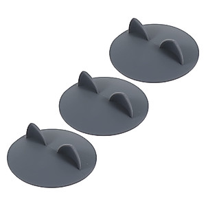 3pcs Cup Lid Silicone Lids for Cups Coffee Mug Lid Glass Coffee Tumbler Silicone Mug Cover Cup Seal Lid Glass Tea Cups Leak-proof Bottle Lid Wide Mouth Suction Bowl