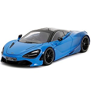 720S Blue and Dark Blue with Black Top Pink Slips Series 1/24 Diecast Model Car by Jada 34850