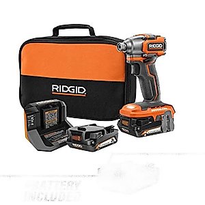 RIDGID 18V SubCompact Brushless Cordless Impact Driver Kit with (1) 2.0 Ah Battery,